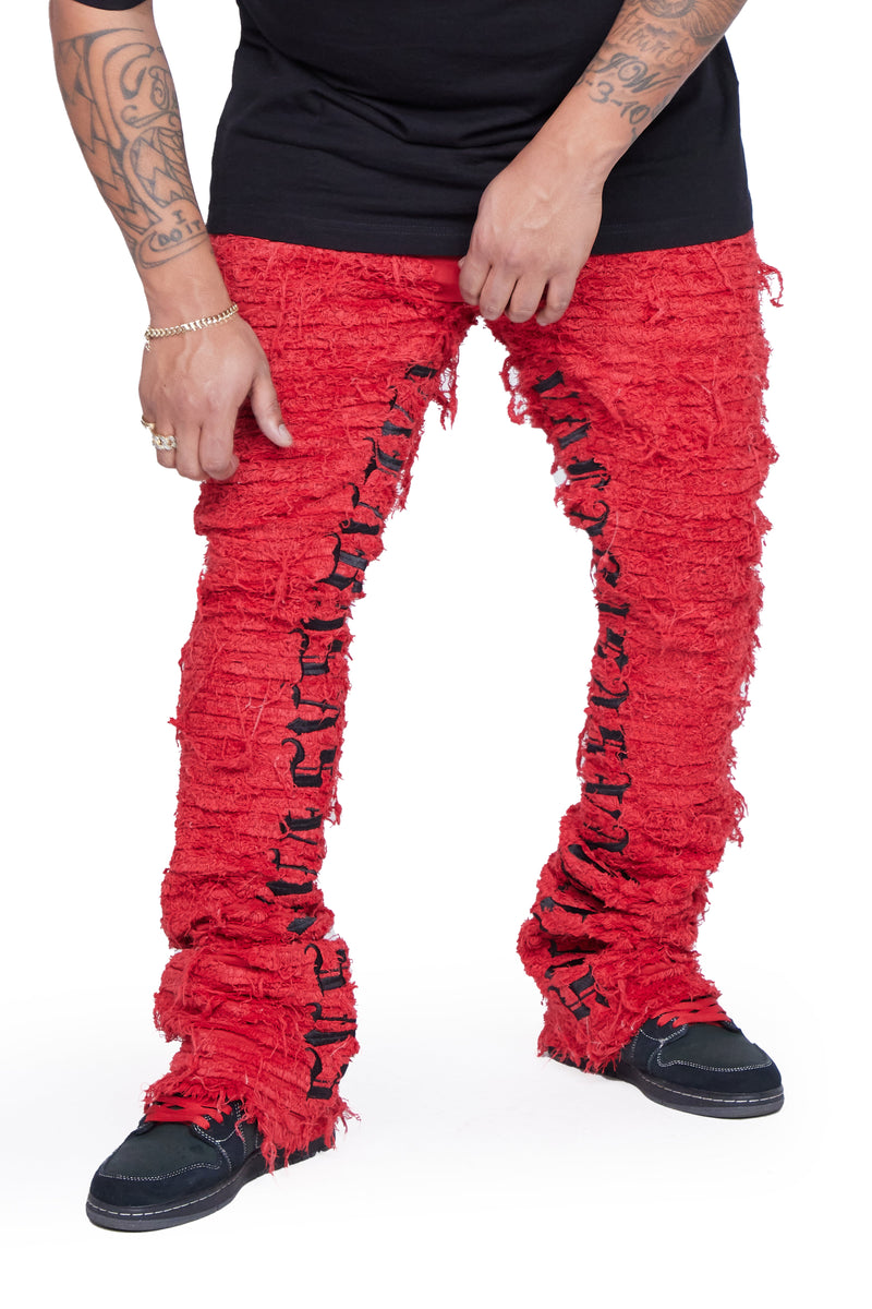 Valabasas - Stacked Ironic - Red Washed | Clique Apparel